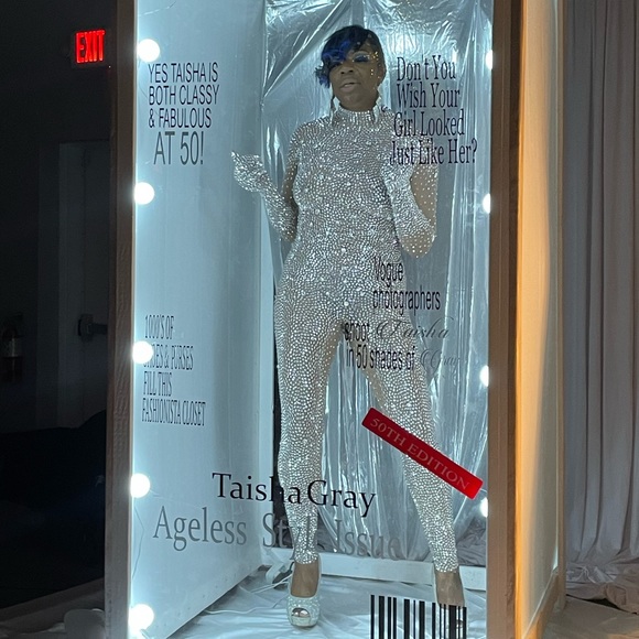 Pants & Jumpsuits | Angel Brinks Diamond Body Suit | Poshmark